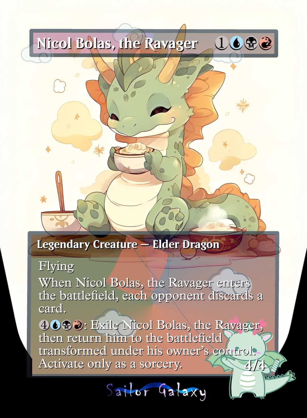 Nicol Bolas, the Ravager/nicol Bolas, the Arisen - Ccustom Frame - Foil ...