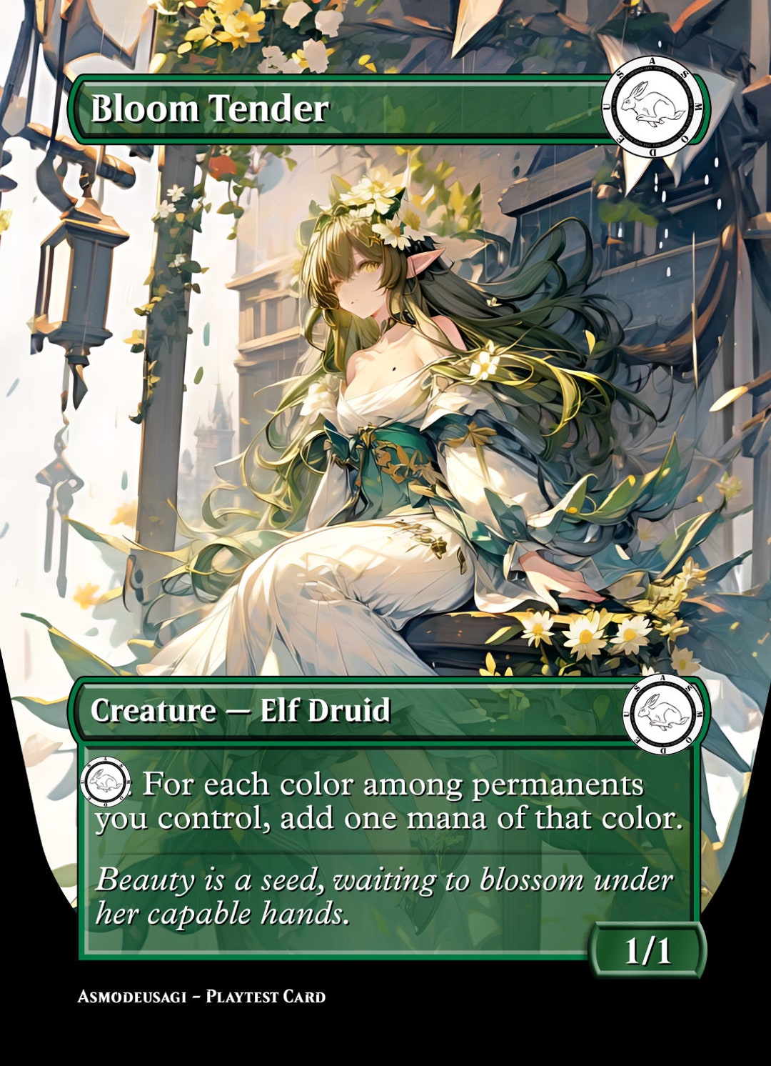 Green Creatures Proxy Cards Bloom Tender/nissa/six - Etsy