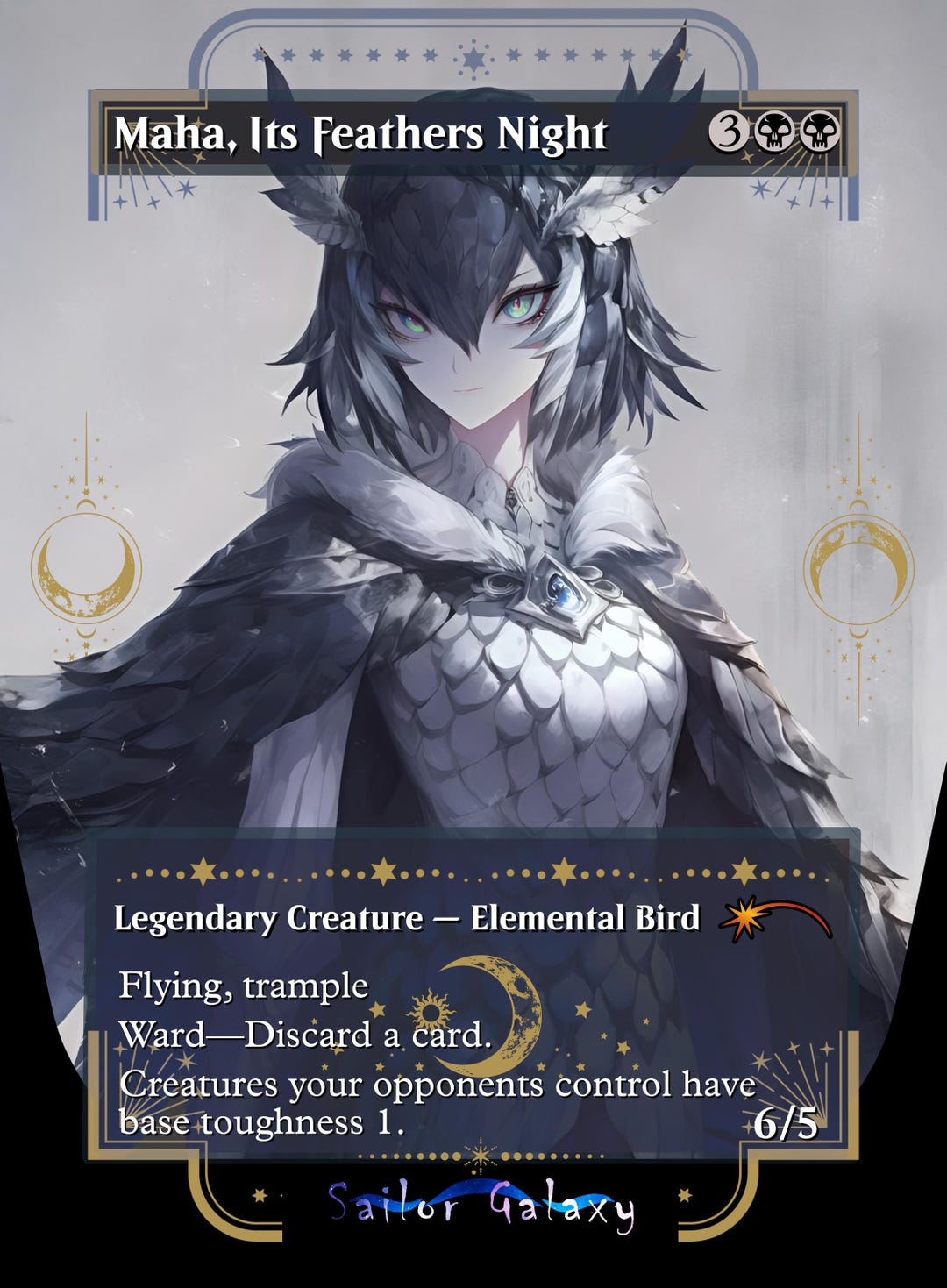 Maha, Its Feathers Night - Custom Frame - Foil/non Foil - High Quality ...