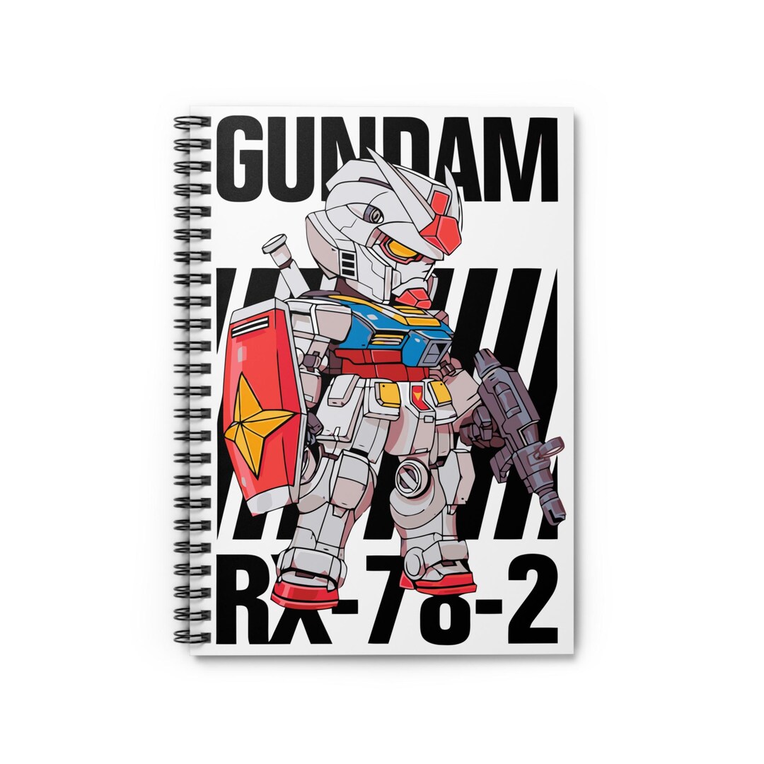 Spiral Gundam Notebook, Ruled Paper. - Etsy
