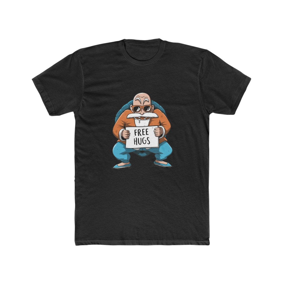 Master Roshi Free Hugs Cotton Crew Tee - Etsy