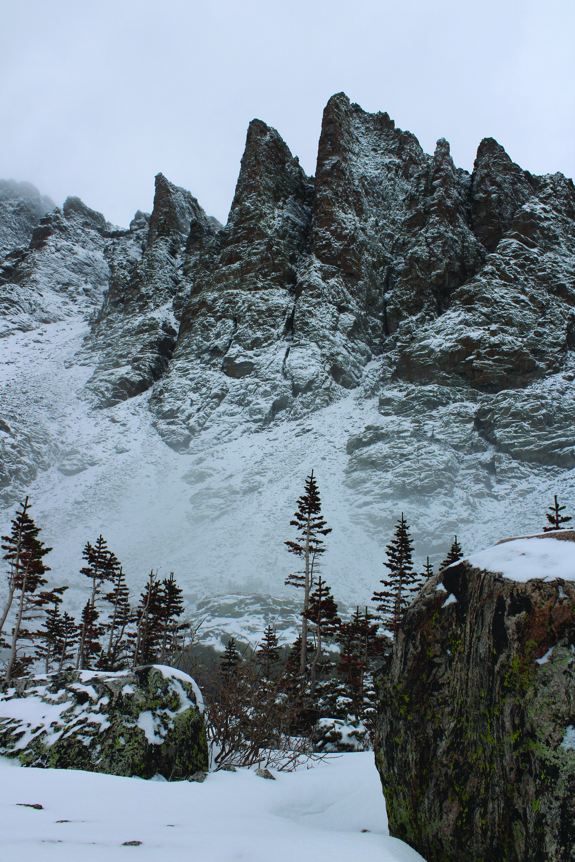 Shark Tooth Ridge rocky Mountain National Park in Winter 16x24 OR 24X36 ...