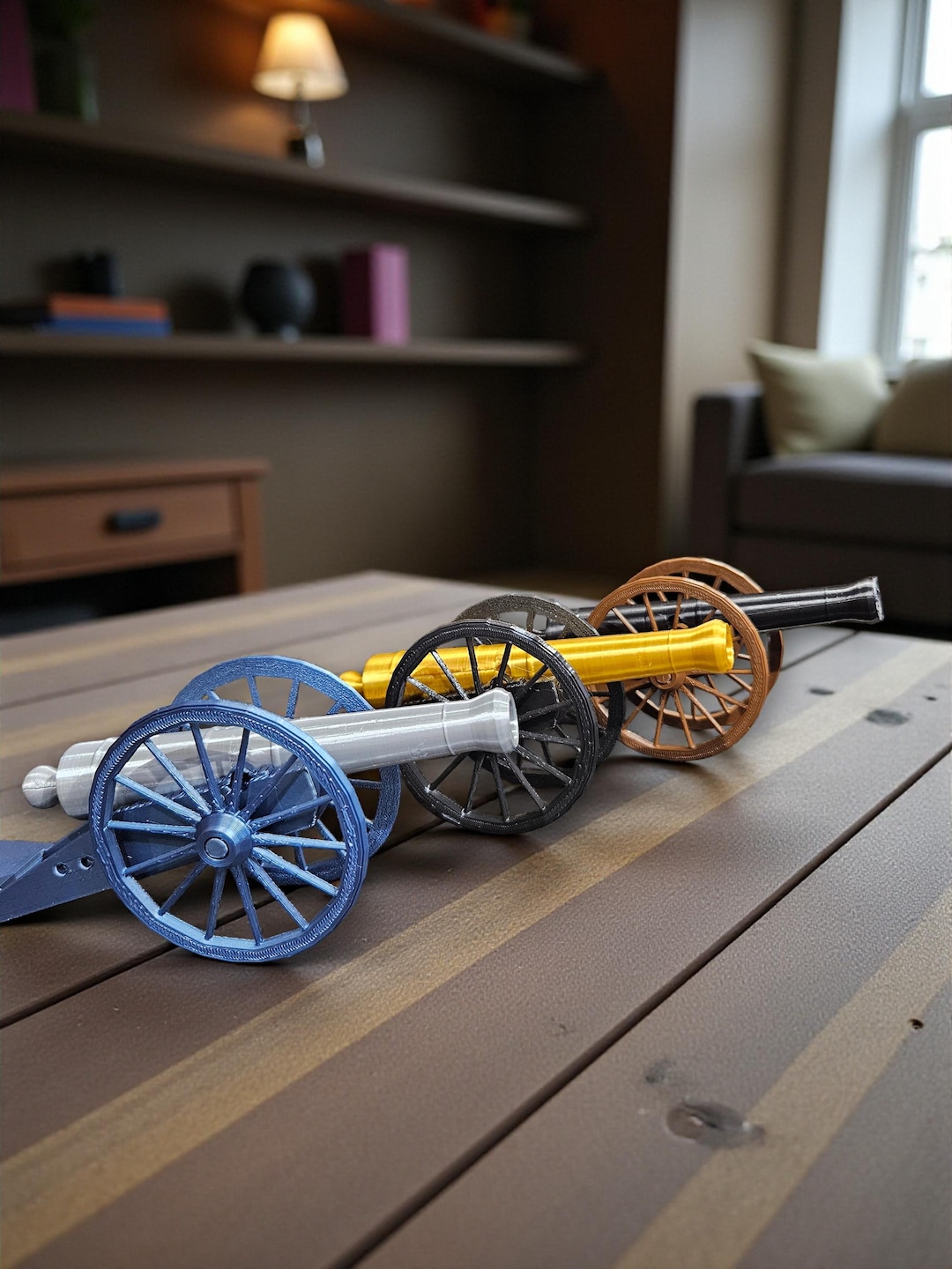 3D Printed Mini Cannon Model Historical Display Piece, Diorama ...