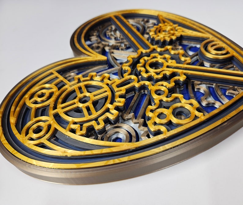Steampunk Mechanical Heart Outstanding Design 3D Printed Mandala Multi ...