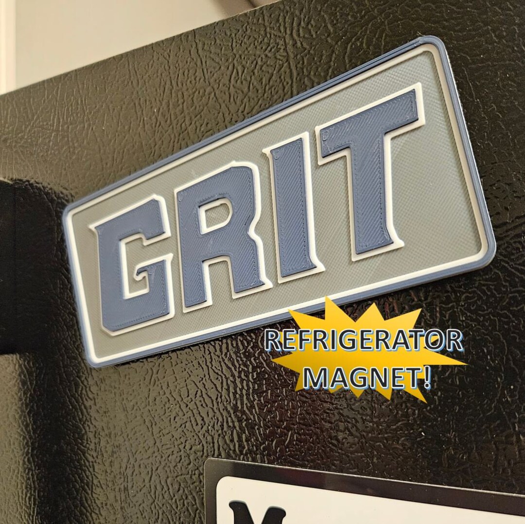 Detroit Football GRIT Sign and Refrigerator Magnet - Etsy