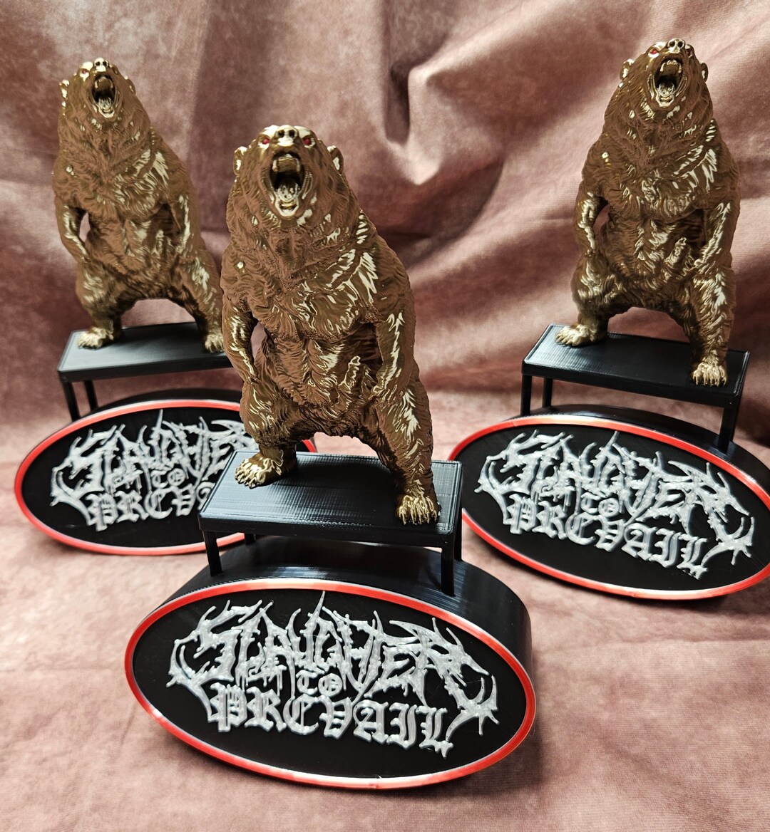 Slaughter to Prevail Fan Art Terrible Bear Giant Desktop 3D Printed ...