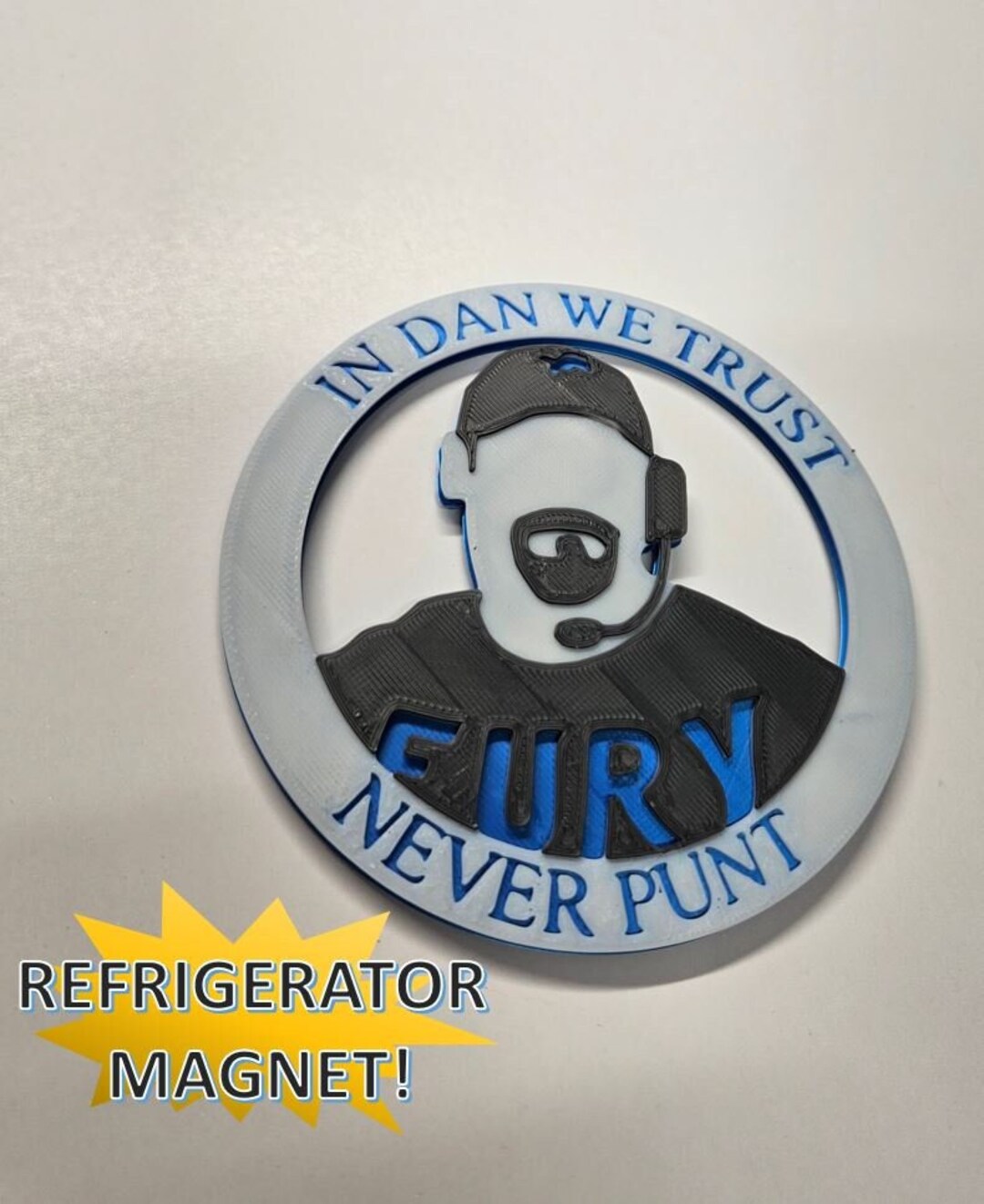 Dan in Dan We Trust Refrigerator Magnet Detroit Football Grit - Etsy