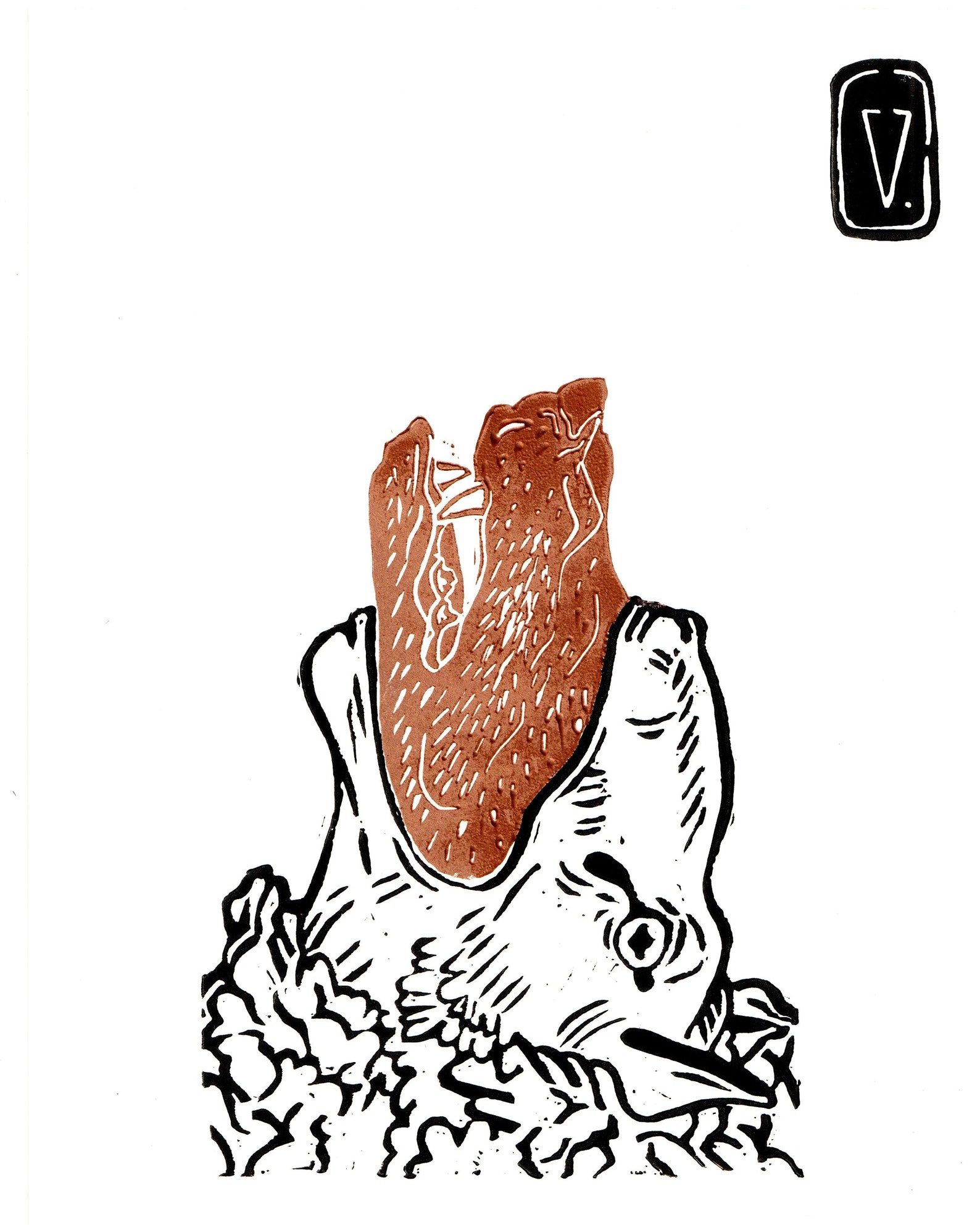 Wolf in Sheeps Clothing A4 Lino Print Original Art Work - Etsy