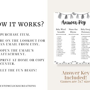 Boho Gender Neutral Baby Shower Games Bundle, Printable Bohemian Baby ...