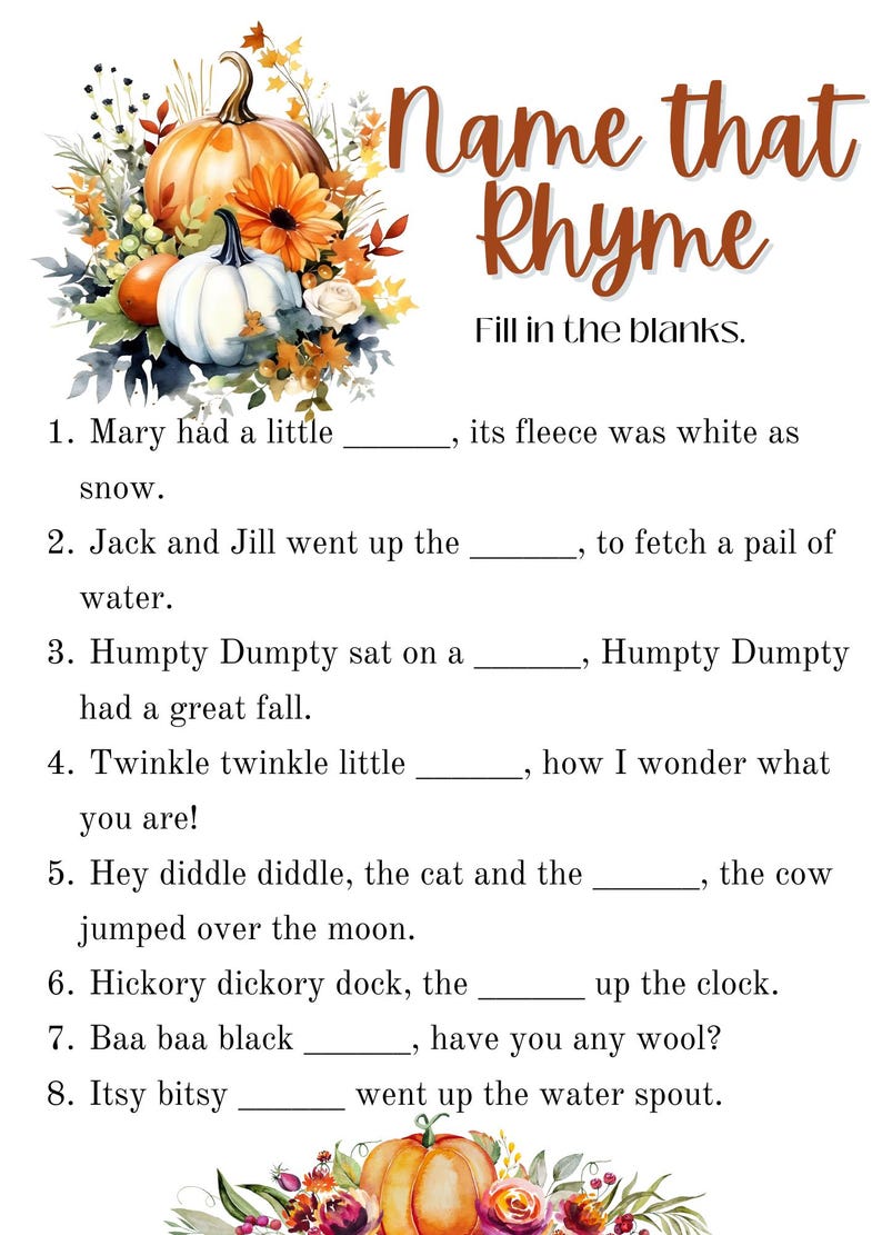 Pumpkin Baby Shower Games Bundle, Fall Pumpkin Printable Games, Autumn ...