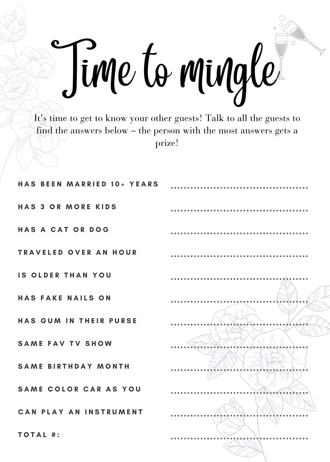 Bridal Shower Games Bundle, Printable Wedding Shower Games Pack, Modern ...