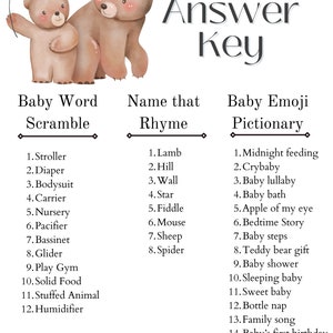 Mama Bear Baby Shower Games Bundle, Mama Baby Bear Printable Games, Teddy Bear Baby Shower ...
