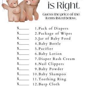 Mama Bear Baby Shower Games Bundle, Mama Baby Bear Printable Games, Teddy Bear Baby Shower ...