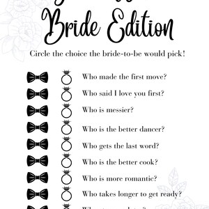 Bridal Shower Games Bundle, Printable Wedding Shower Games Pack, Modern ...