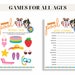 Summer Pool Party Games Bundle, Printable Pool Party Activities Set ...