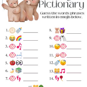 Mama Bear Baby Shower Games Bundle, Mama Baby Bear Printable Games, Teddy Bear Baby Shower ...