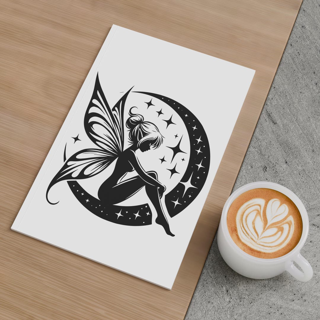 Pixie Fairy Moon Vector Design: SVG, PNG, JPEG (digital Download) - Etsy