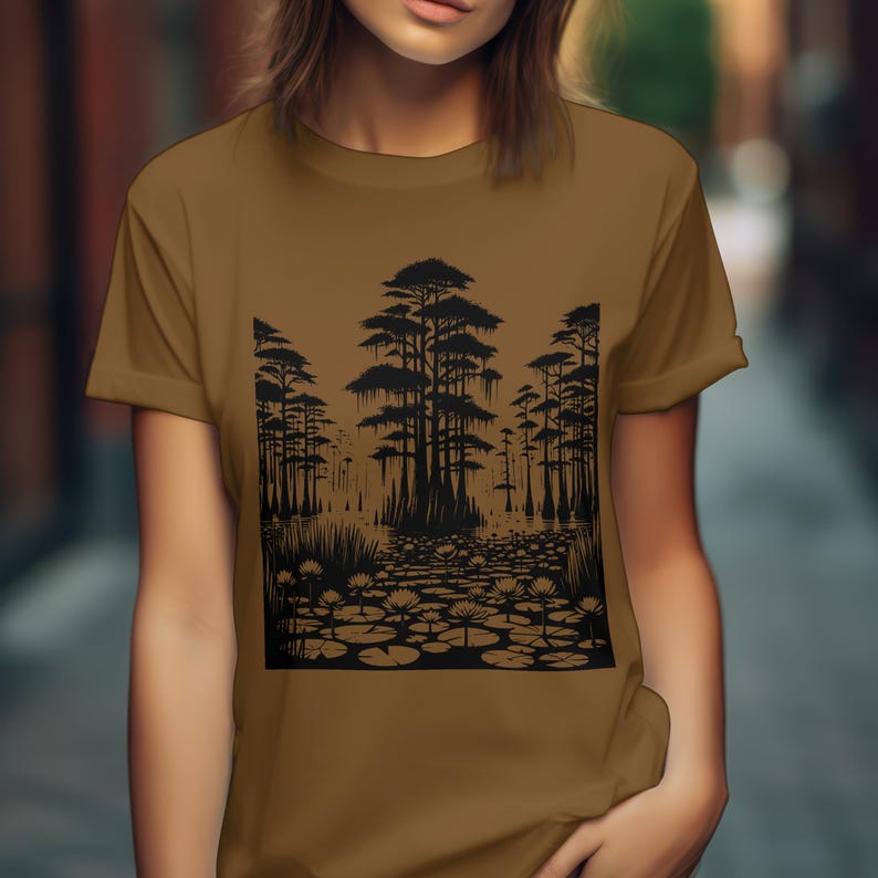Swamp View Vector Design; SVG, PNG and JPEG Vector Design. It is a ...