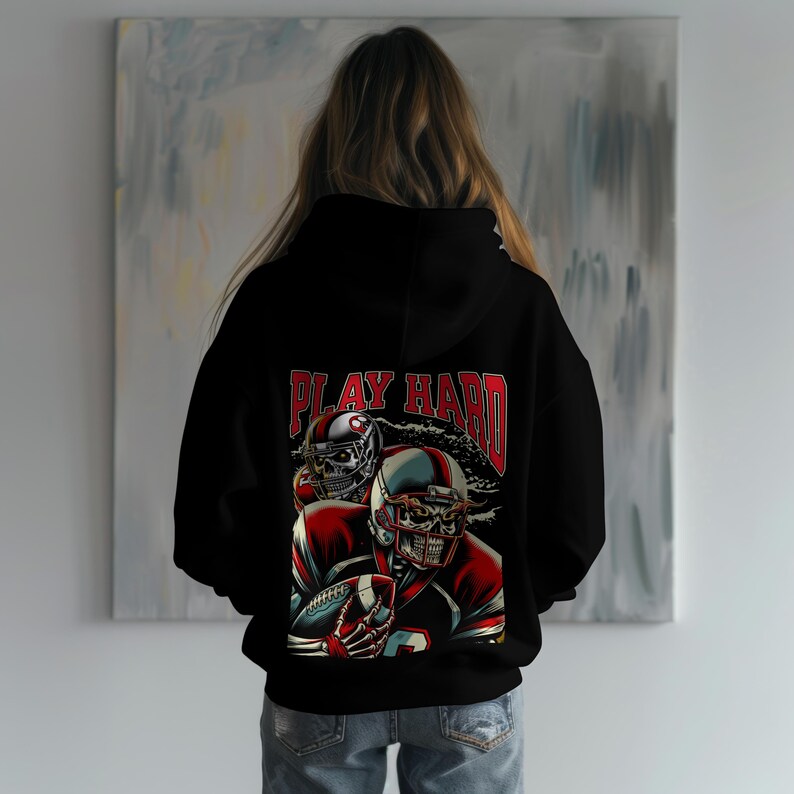 Play Hard Football Graphic Design: PNG & JPEG File (digital Download ...