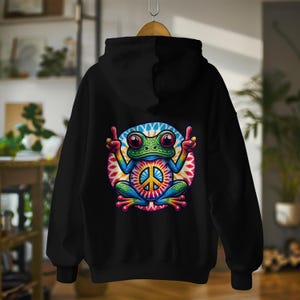 Peace Out Frog Clip Art Design PNG and JPEG File Included It is a ...