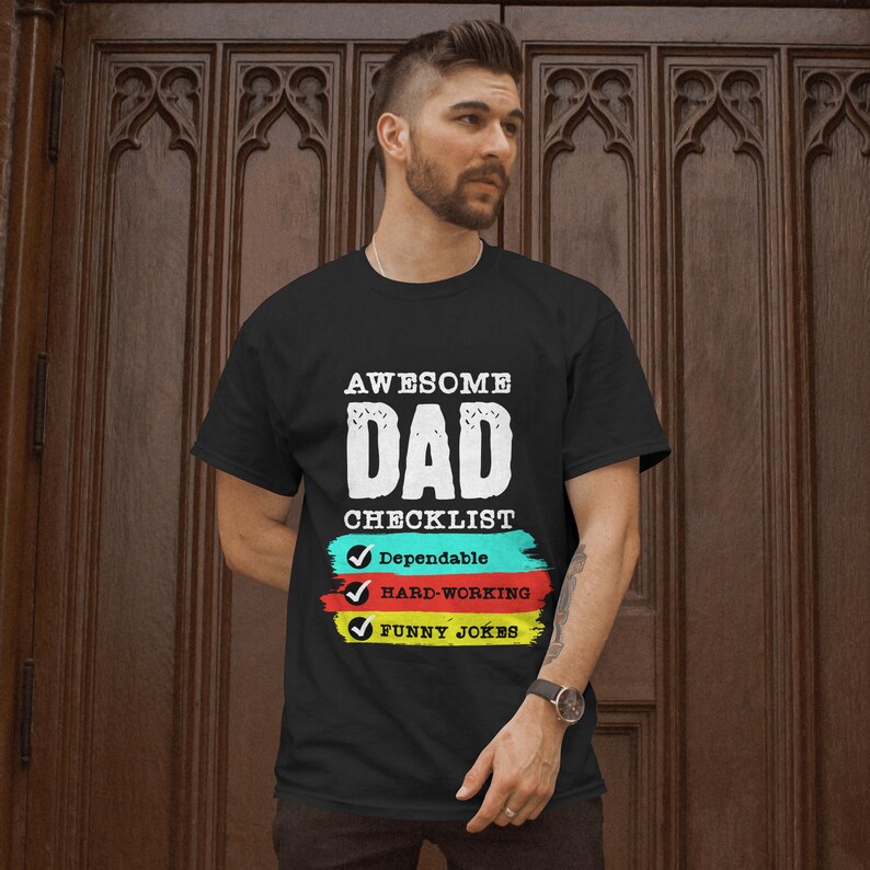 Awesome Dad Checklist Digital Design, PNG and JPEG File Included. It is ...