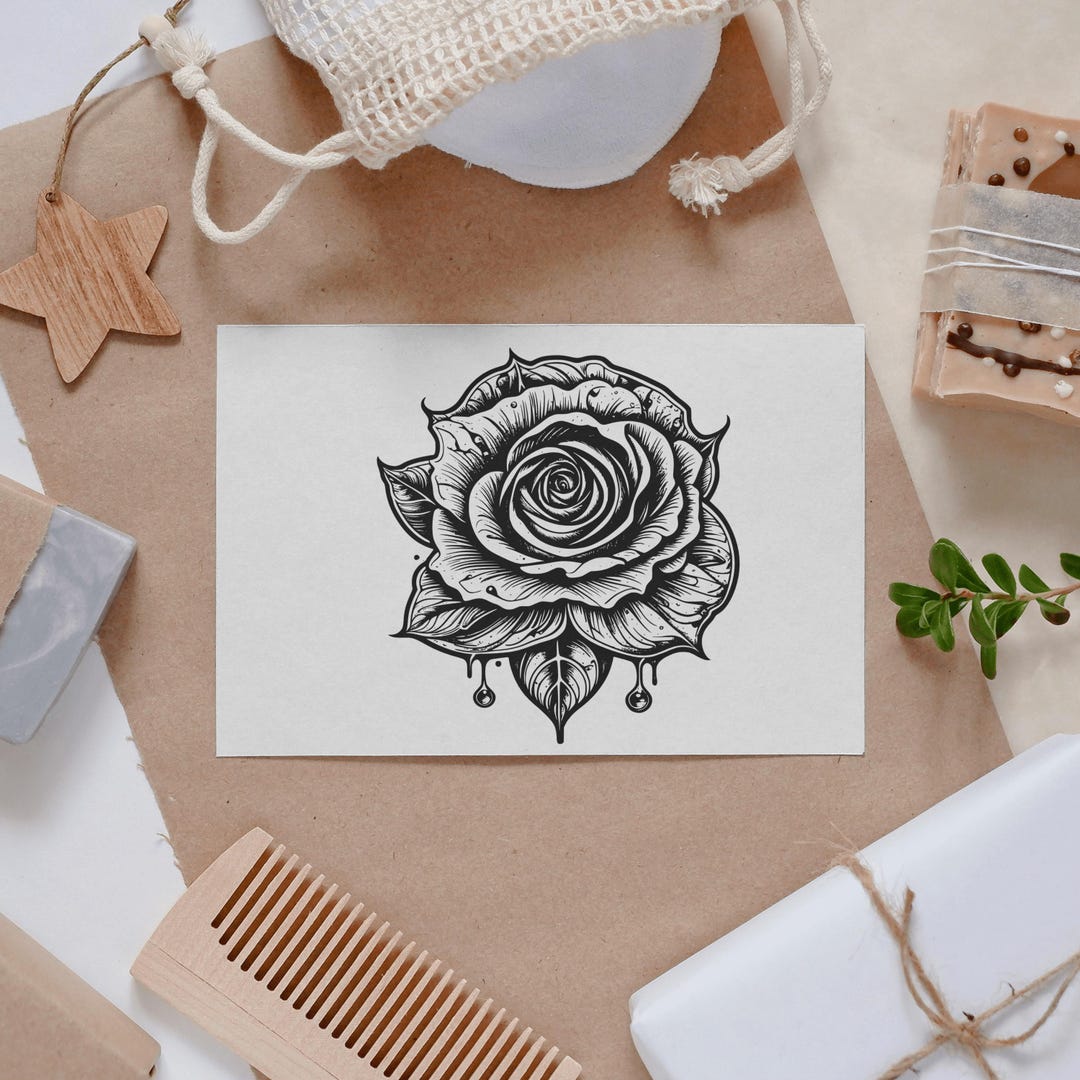 Creepy Rose Vector Design: SVG, PNG, JPEG (digital Download) - Etsy UK