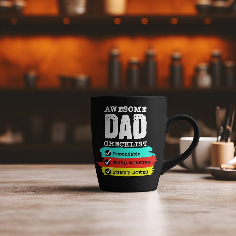 Awesome Dad Checklist Digital Design, PNG and JPEG File Included. It is ...