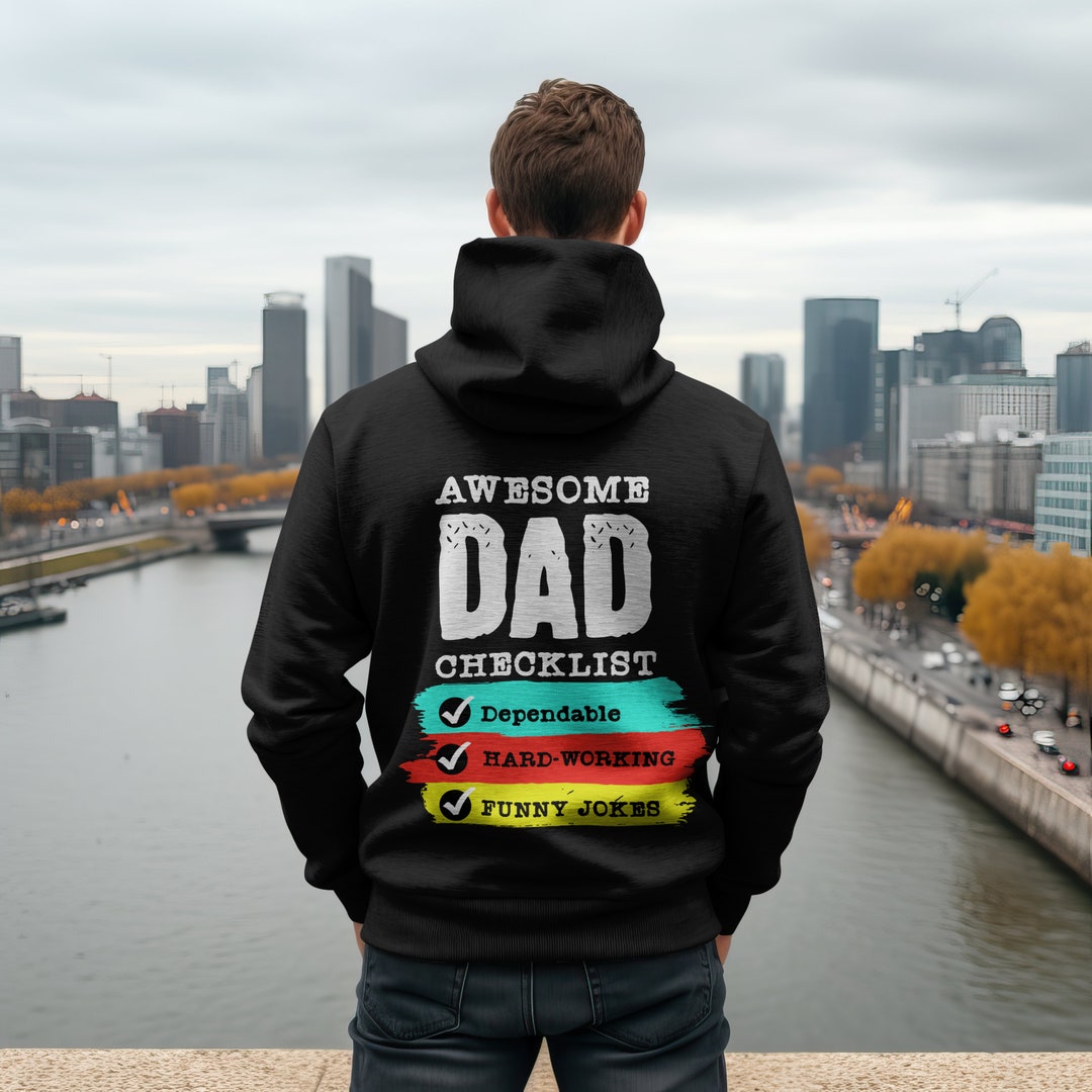 Awesome Dad Checklist Digital Design, PNG and JPEG File Included. It is ...