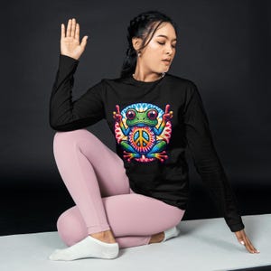 Peace Out Frog Clip Art Design PNG and JPEG File Included It is a ...