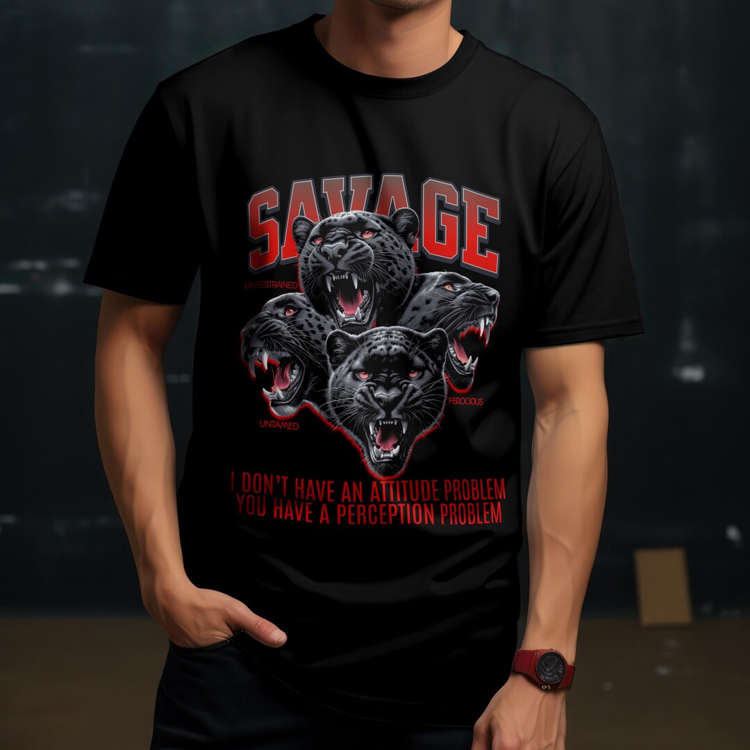 Savage Panther Graphic Design: PNG & JPEG File (digital Download) - Etsy