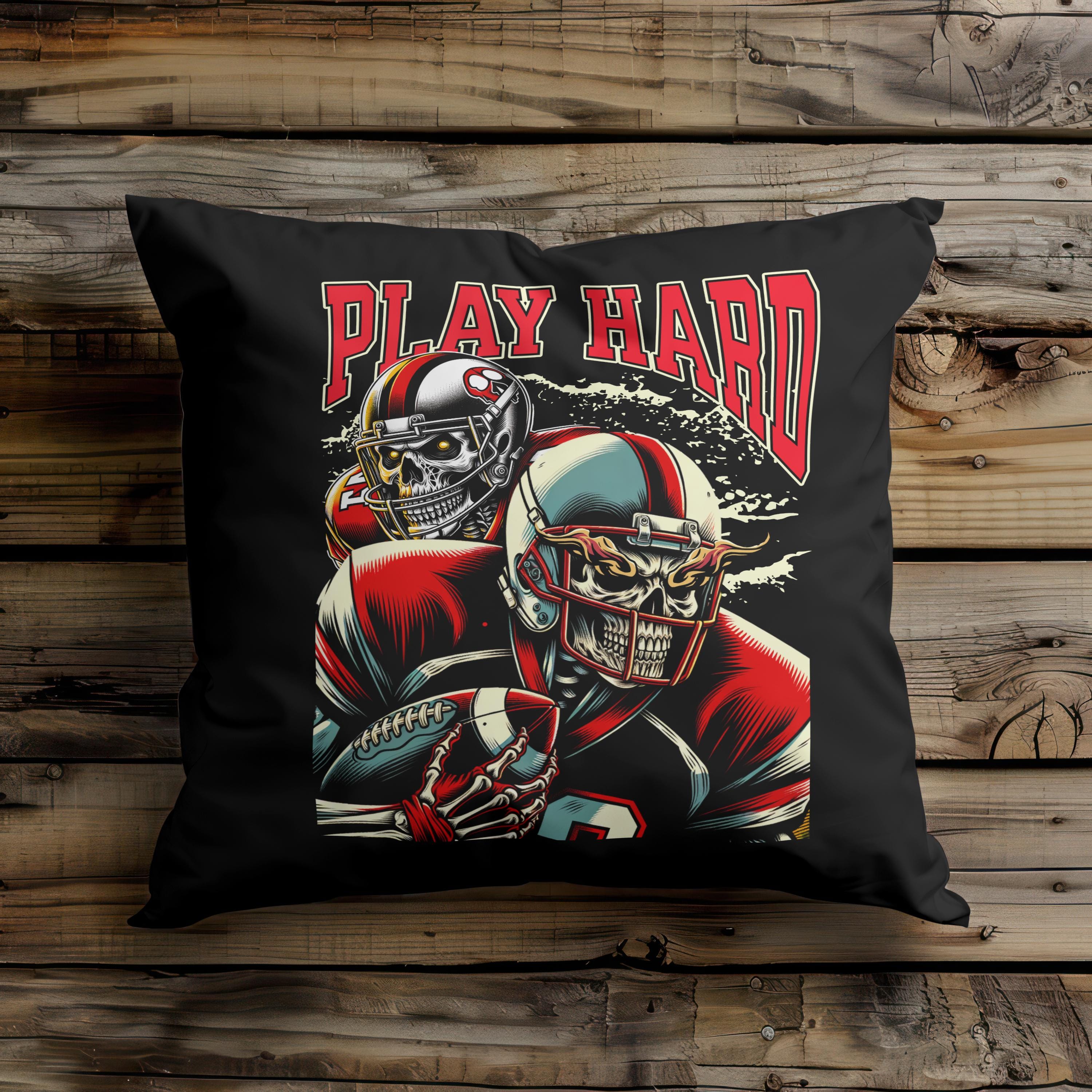 Play Hard Football Graphic Design: PNG & JPEG File (digital Download ...