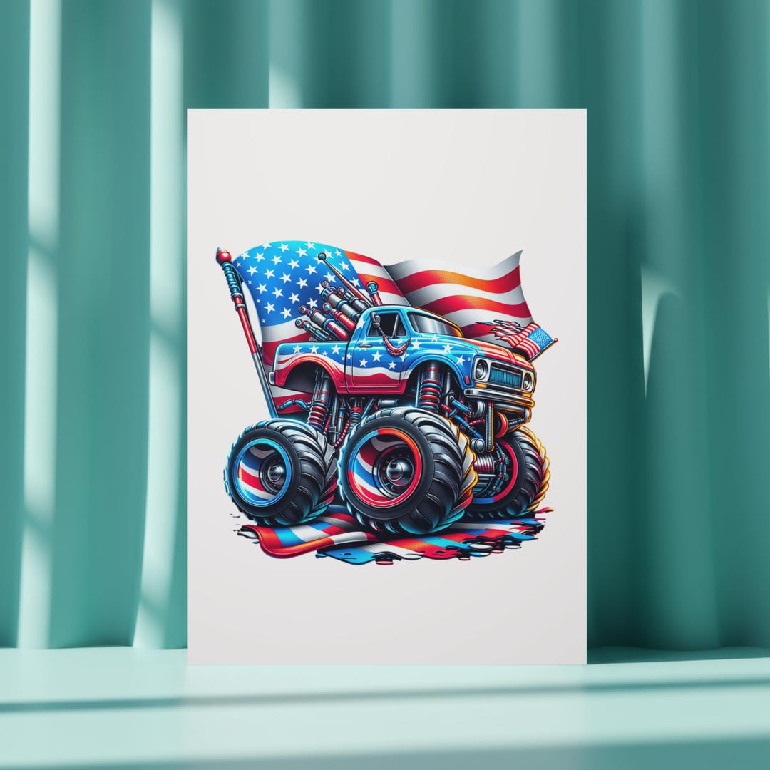 American Monster Truck Clipart: PNG, JPEG (digital Download) - Etsy