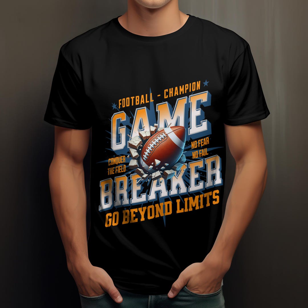 Game Breaker Football Graphic Design: PNG, JPEG File (digital Download ...