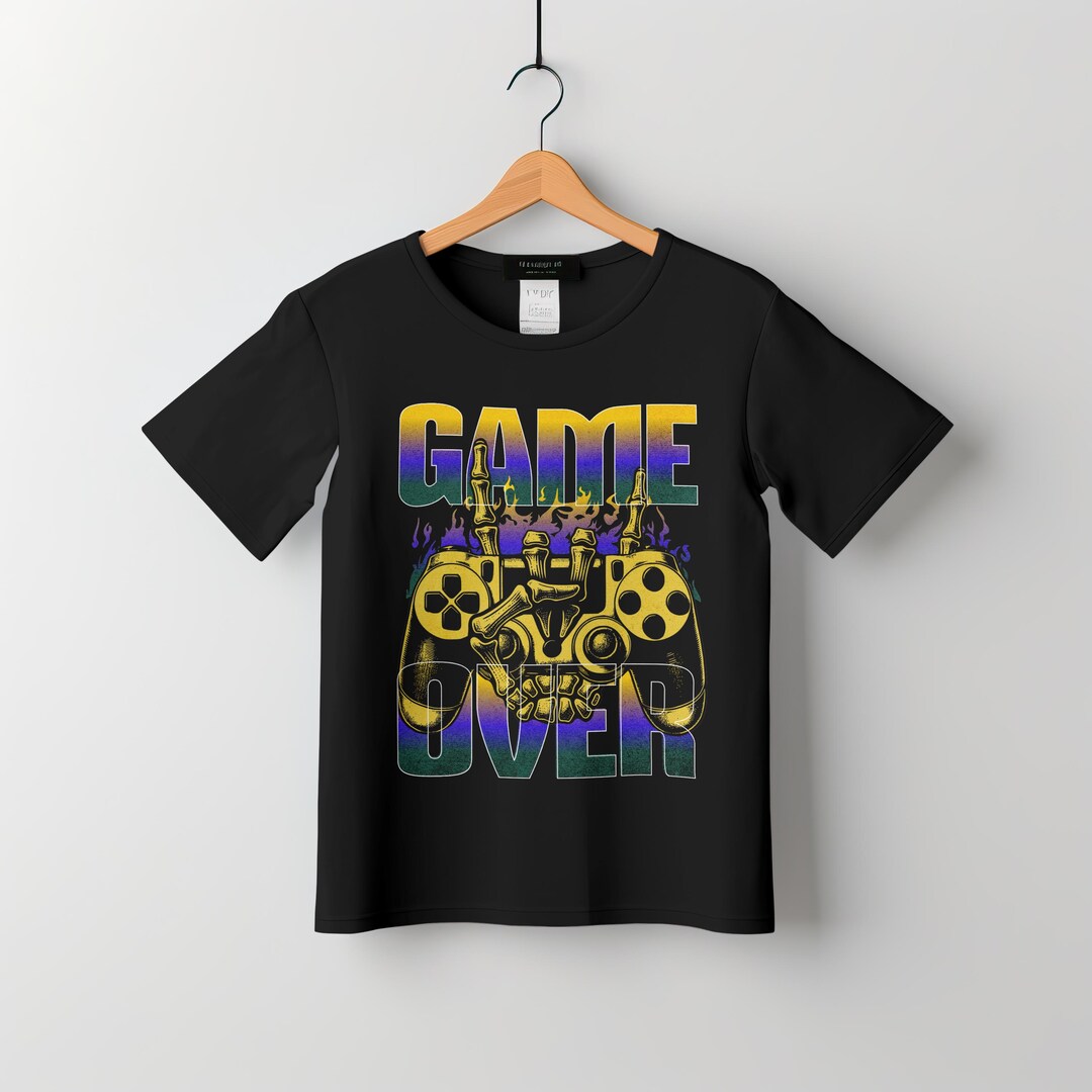 Game Over Controller Graphic: Print-on-demand Design (PNG, JPEG) - Etsy