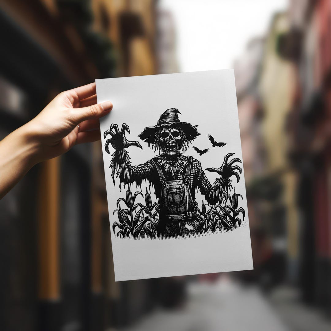 Cornfield Boogeyman Vector Art: SVG, PNG, JPEG (digital Download) - Etsy