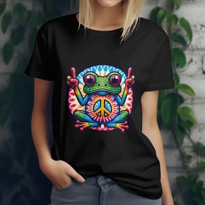 Peace Out Frog Clip Art Design PNG and JPEG File Included It is a ...