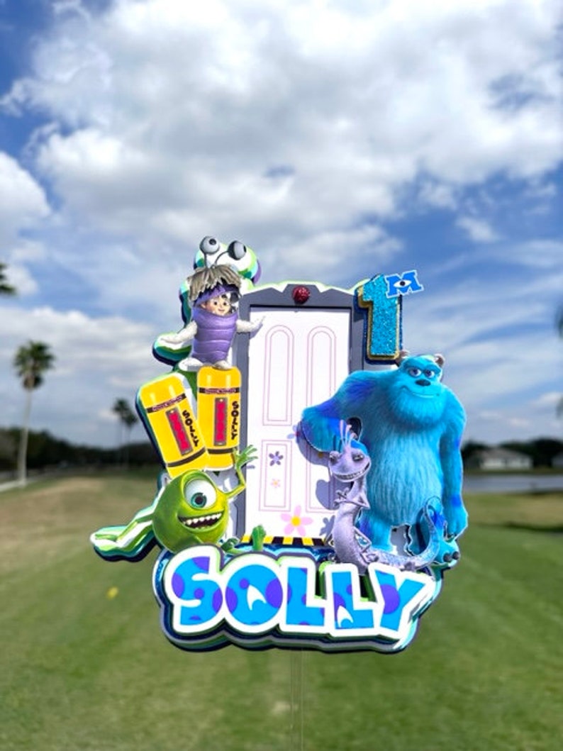 Monster Cake Topper/monster 3d Letter/monster Party Decoration/monster ...