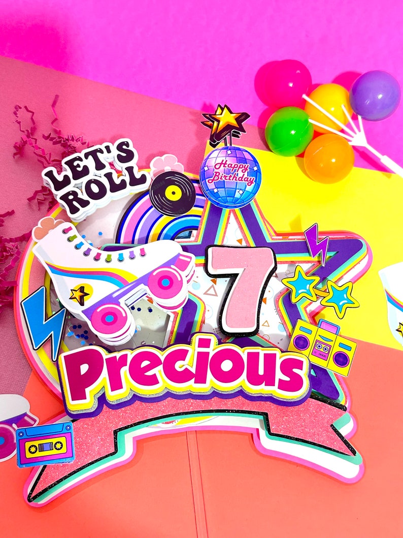 Roller Skate Cake Topper,skate Cake,roller Skate Favor Boxes,rolling ...