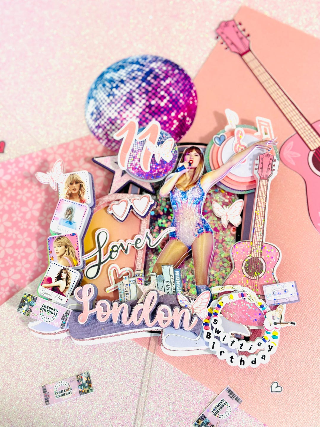 Eras Tour Cake Topper/ Pop Star Cake Topper/eras Birthday Theme/pop ...