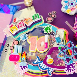 Mad Scientist Cake Topper: Science Party Lab Decoration,lab Birthday ...