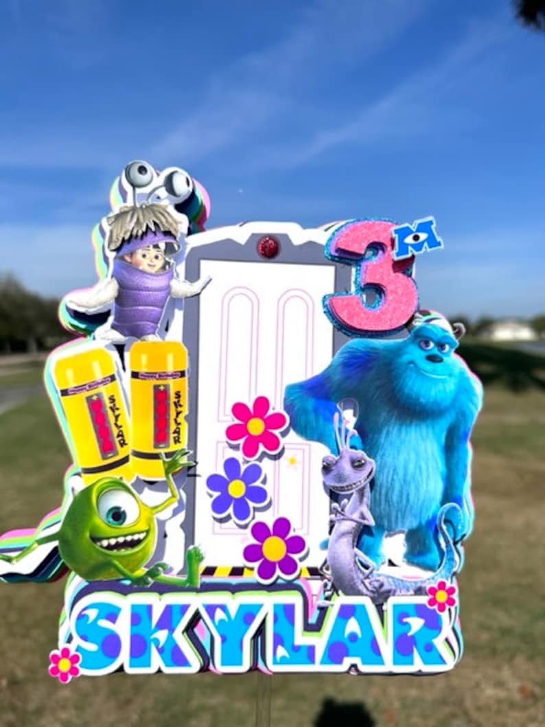 Monster Cake Topper/monster 3d Letter/monster Party Decoration/monster ...