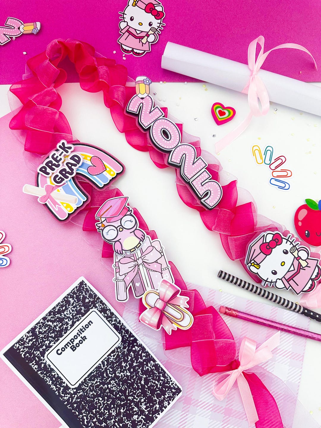 Decorated Graduation Lei,kids Graduation Lei,kindergarten Graduation ...