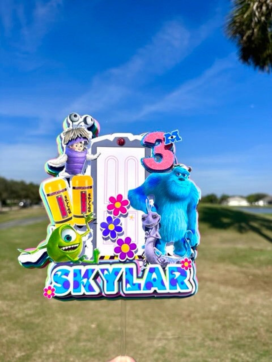 Monster Cake Topper/monster 3d Letter/monster Party Decoration/monster ...