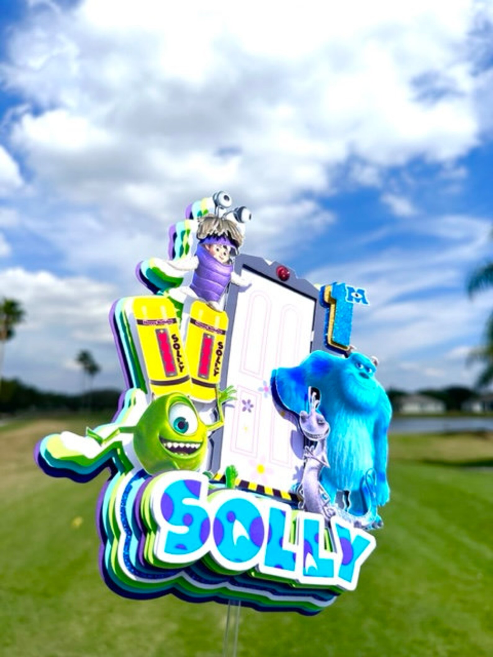 Monster Cake Topper/monster 3d Letter/monster Party Decoration/monster ...