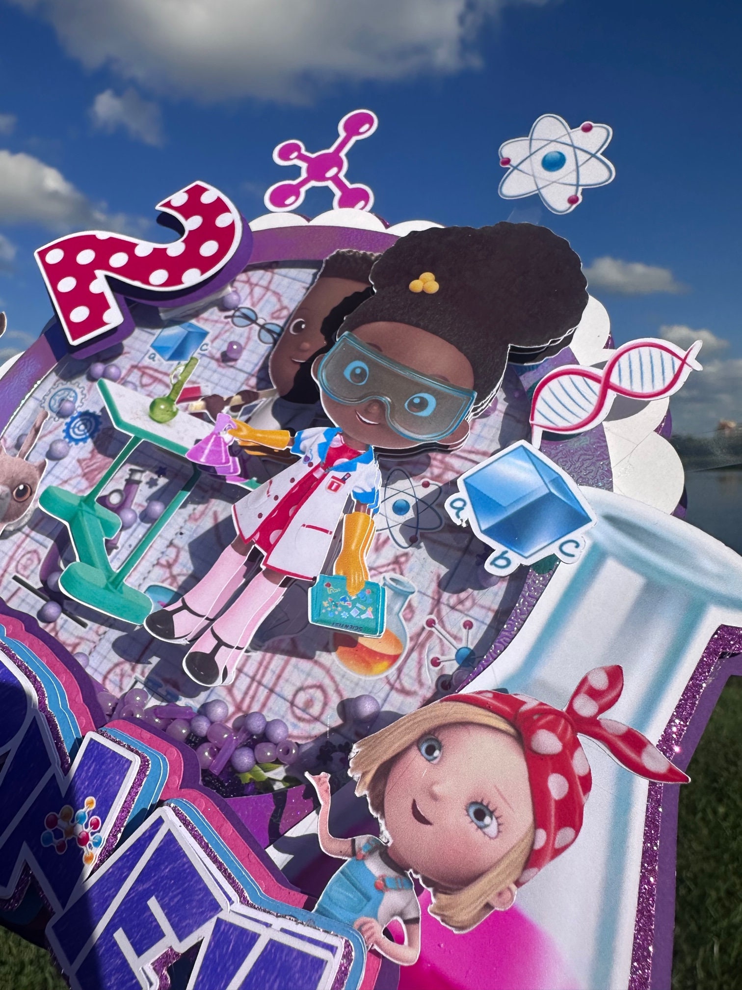 Adda Twista Cake Topper/scientist Cake Topper/ Adda Twista Cups/science ...