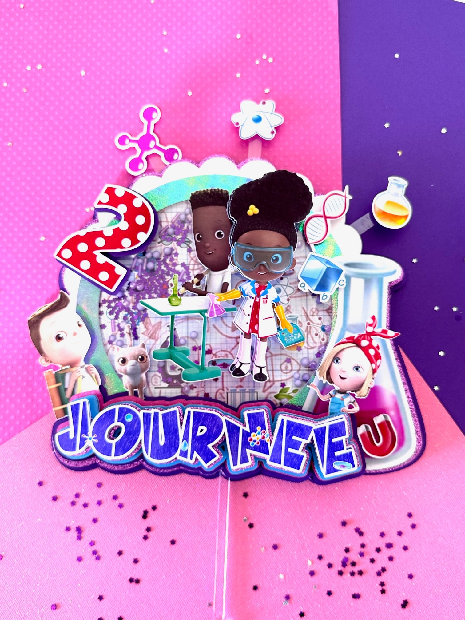 Adda Twista Cake Topper/scientist Cake Topper/ Adda Twista Cups/science ...