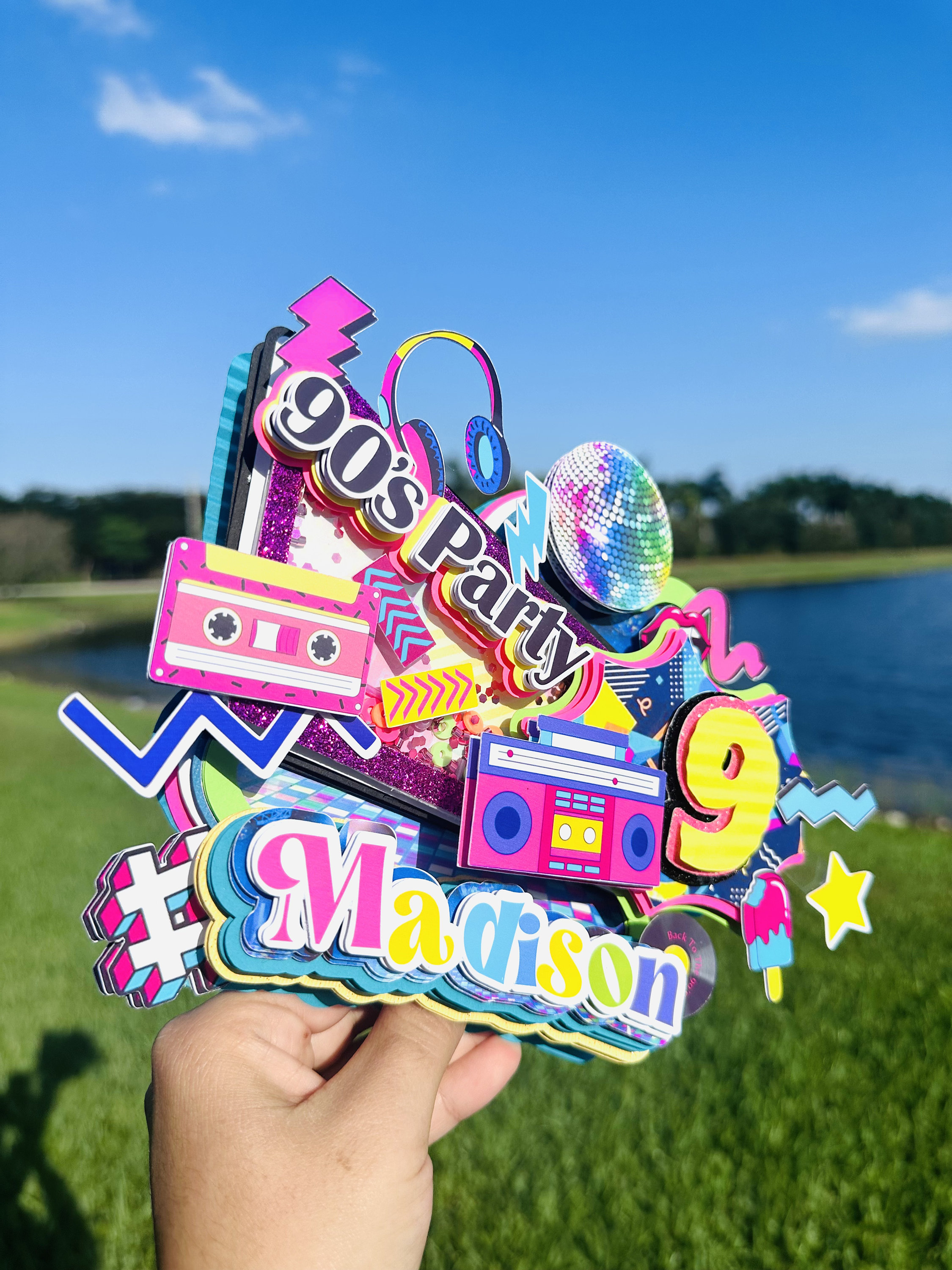 Back to the 90s Cake Topper/i Love 90s Cake Topper/take Me Back to 90s ...