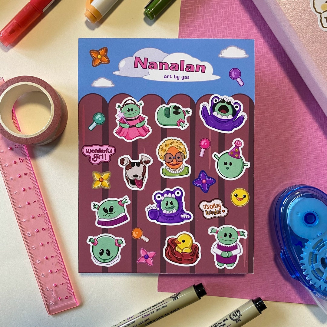 Nanalan Sticker Sheet - Etsy