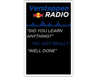 Max Verstappen checo is a Legend. Formula 1 Radio Message F1 Waterproof ...