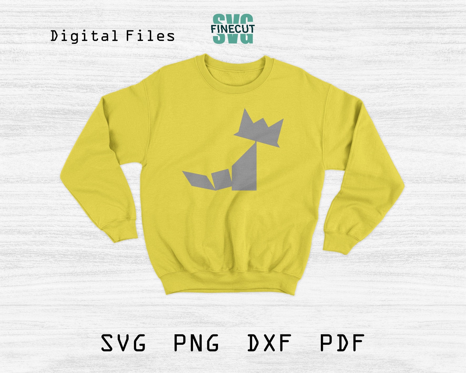 Cat SVG, Cat Tangram, Cat Digital Files for Cricut, Cat Vector Files ...